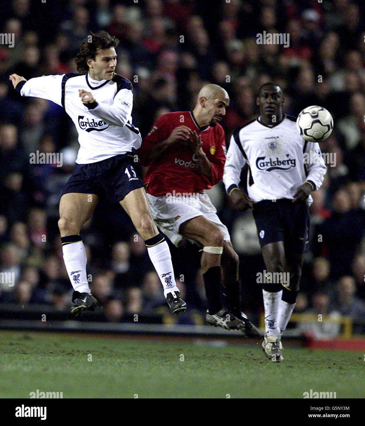 Sport football action f l full length patrick berger hi-res stock ...