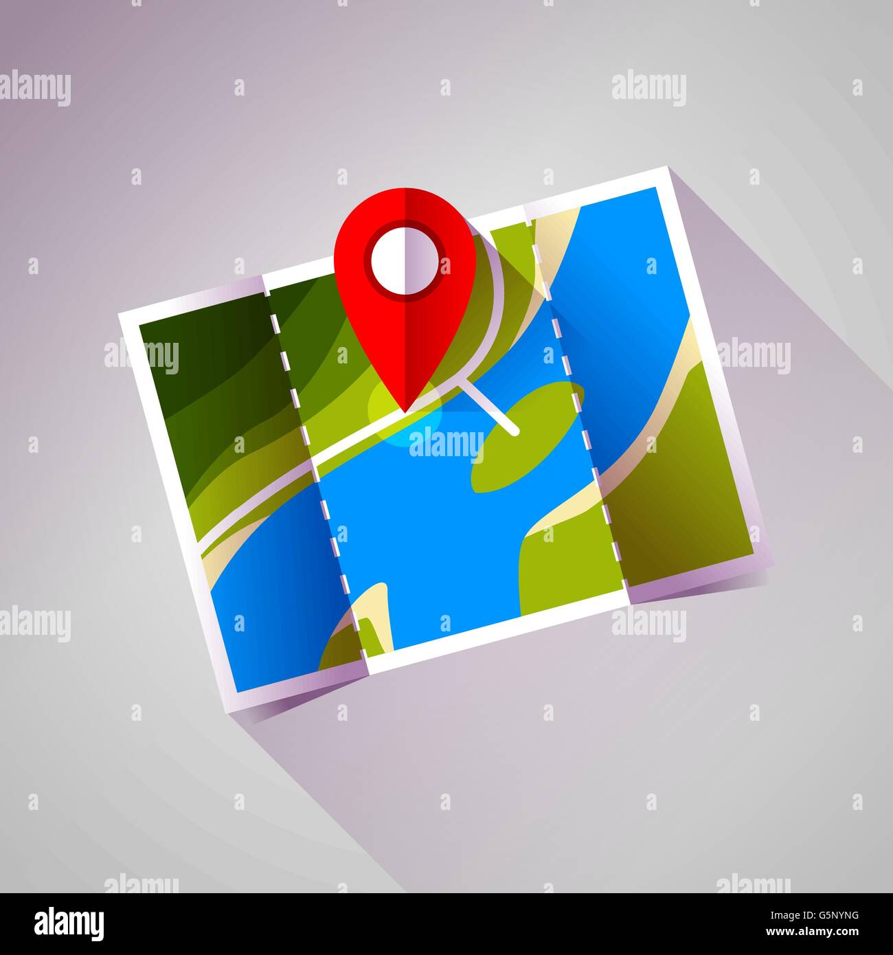 Pin on the map. Vector icon Stock Vector Image & Art - Alamy