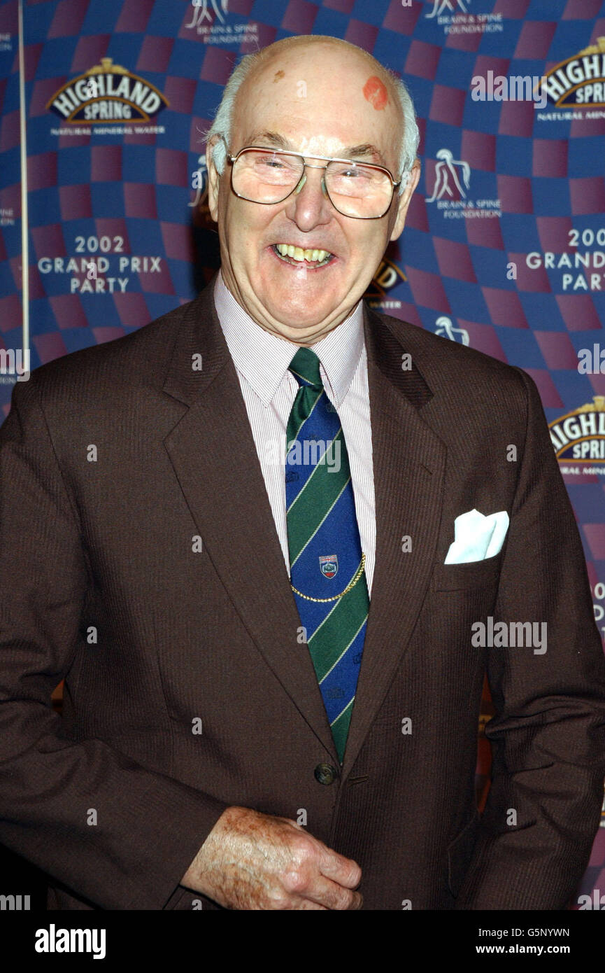 Former motor racing commentator Murray Walker during the 2002 Grand ...