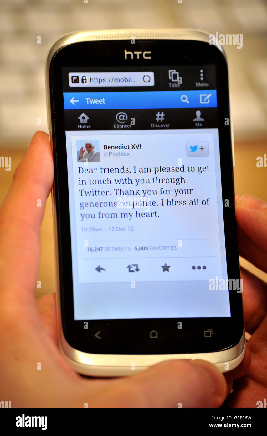 Pope benedict the first hi-res stock photography and images - Alamy