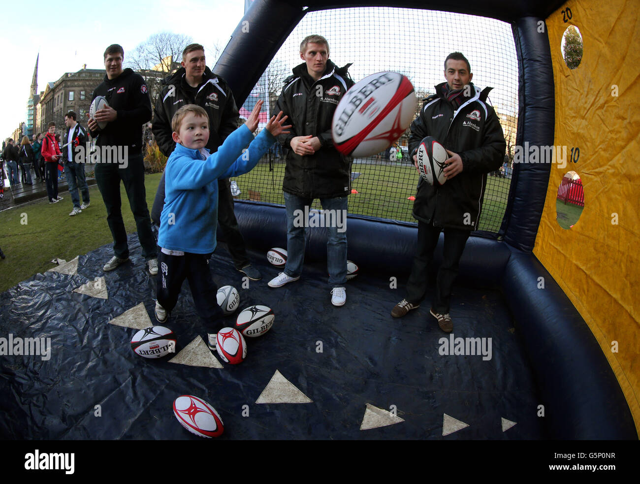 Edinburgh Rugby's (left-right) Grant Gilchrist, Dougie Whyte, Ben ...