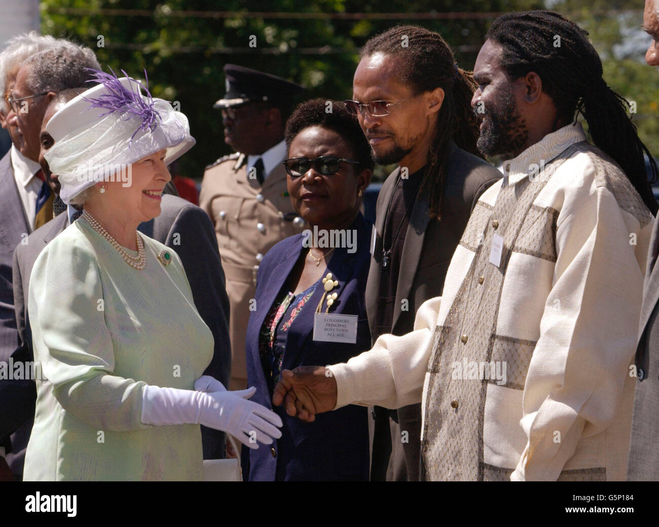 Royalty - Queen Elizabeth II Visit to Jamaica - Trenchtown Stock Photo ...