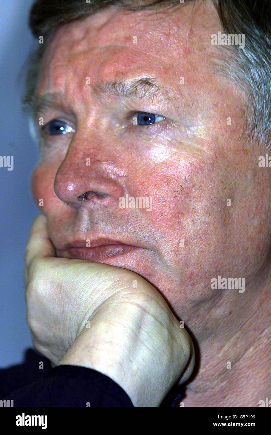 Manchester united manager sir alex ferguson prior to the game hi-res ...