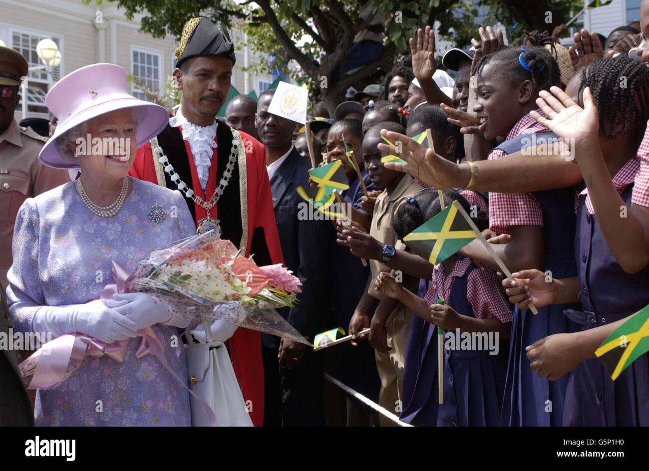 Meets locals at sam sharpe square hi-res stock photography and images ...