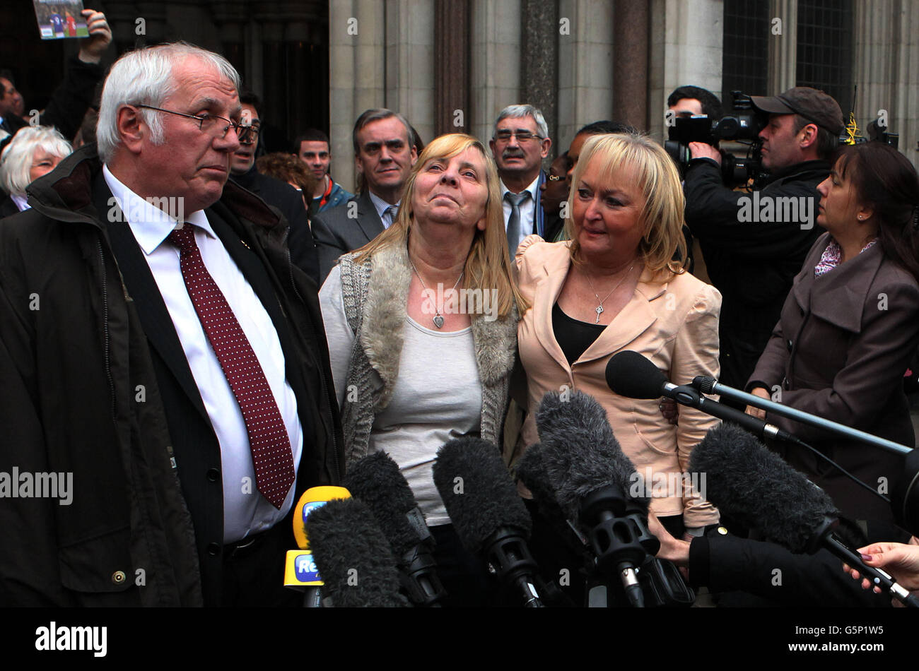 (From left to right) Trevor Hicks, Margaret Aspinall and Jenny Hicks ...