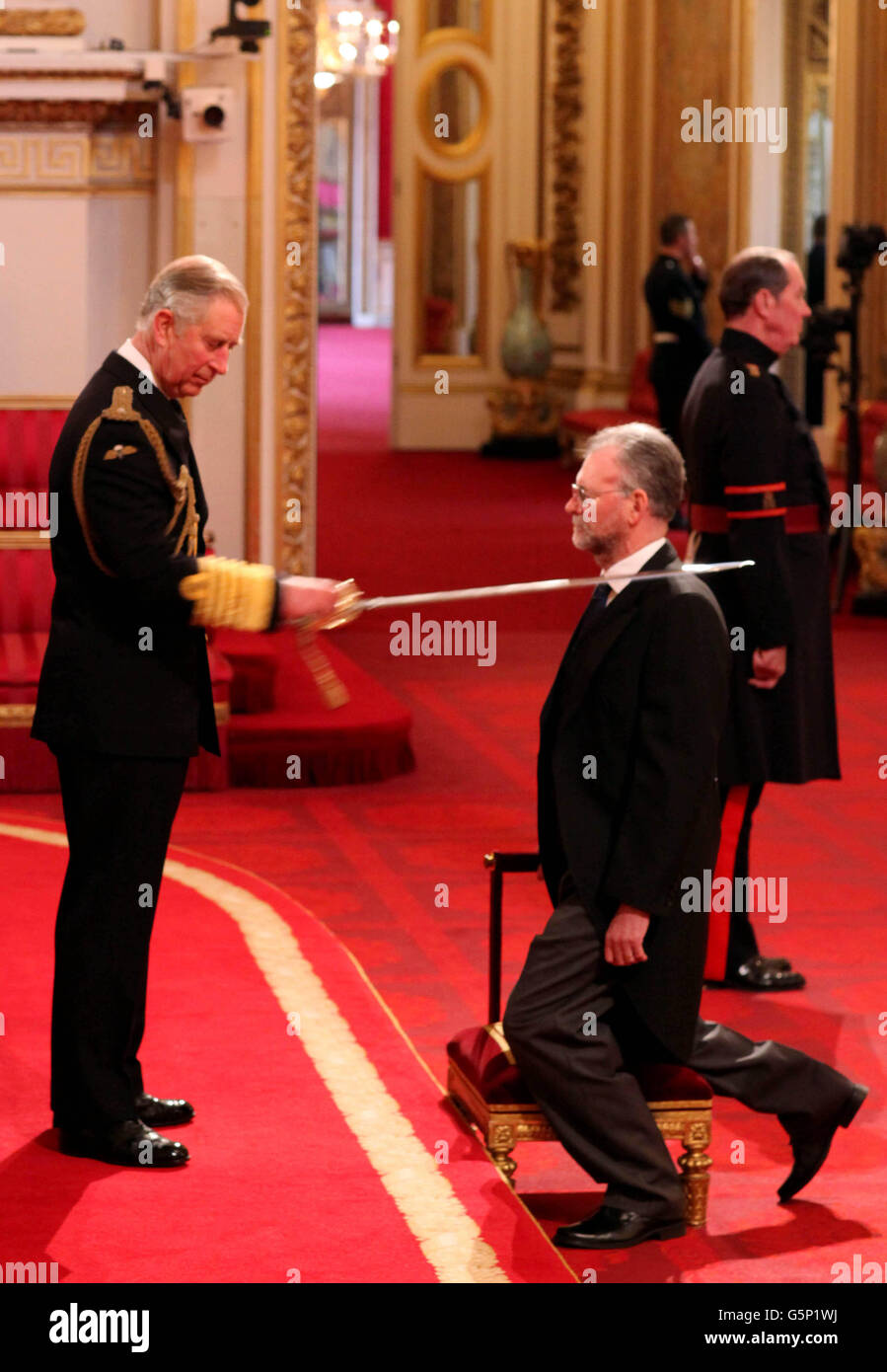 Sir Tony Cunningham from Workington is knighted by the Prince of Wales ...