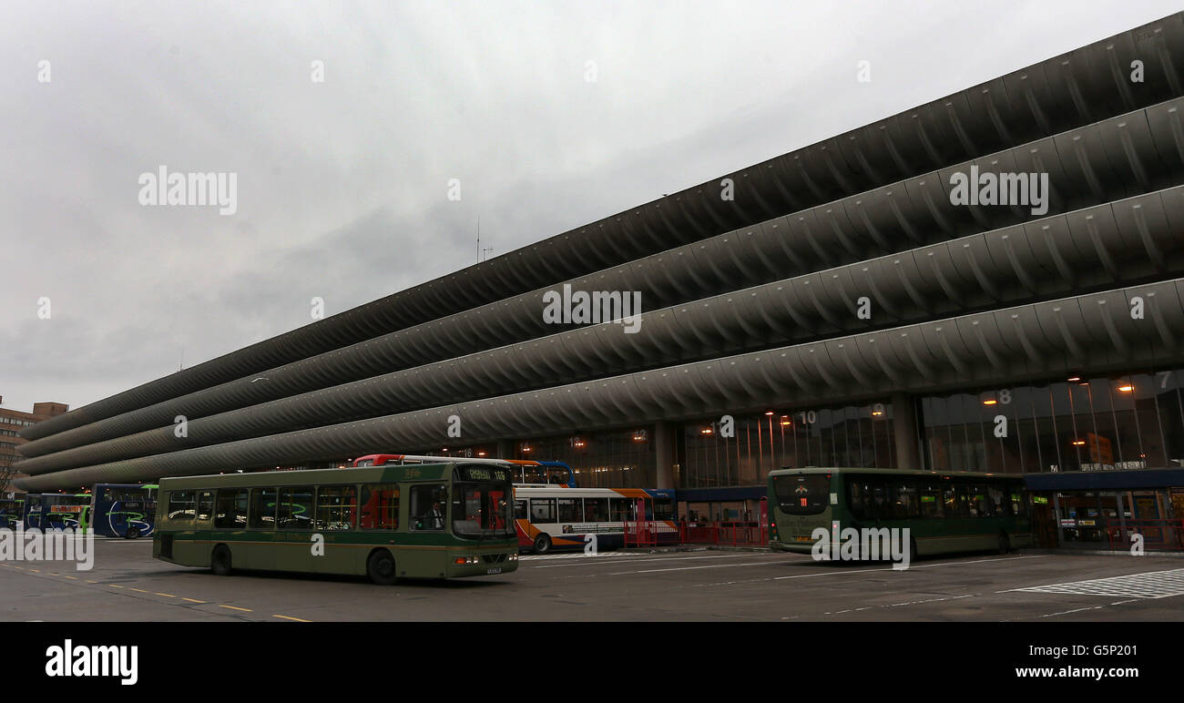 Preston Bus Station. A general view of Preston Bus Station Stock Photo ...