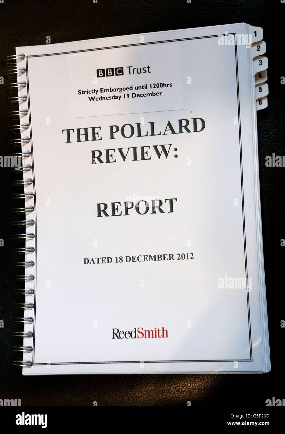 The front cover of the Pollard Report Nick Pollard, as seen at a press ...