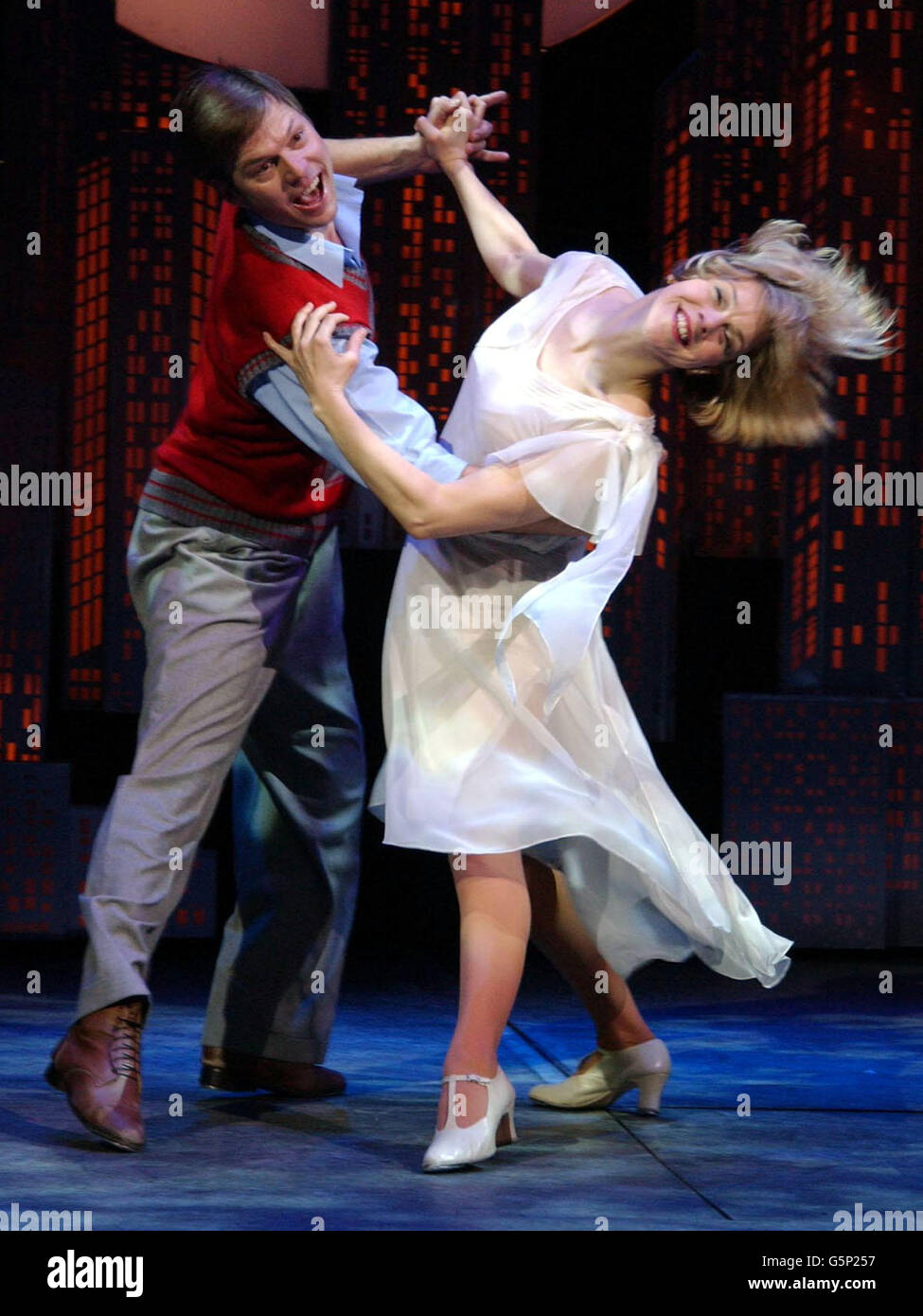 Actors Tim Flavin and Janie Dee during a production photocall for 'My ...