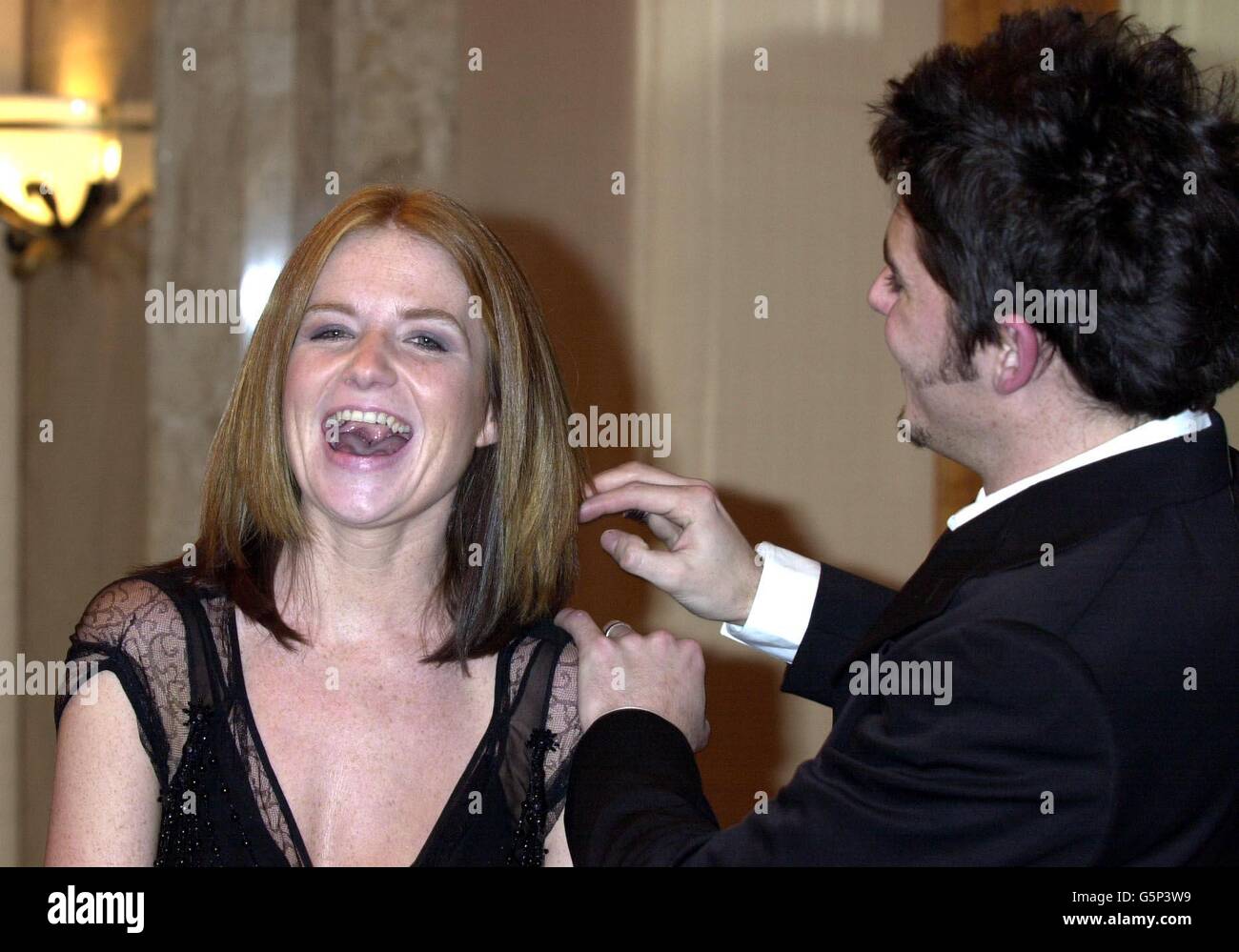 Actress Patsy Palmer and hairdresser James Galvin (son of Daniel Galvin ...