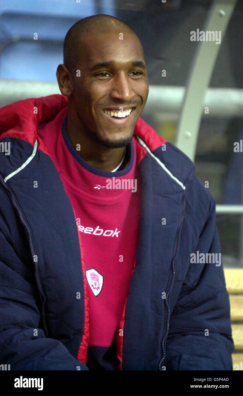 Liverpool's Nicolas Anelka during the Barclaycard Premiership clash ...