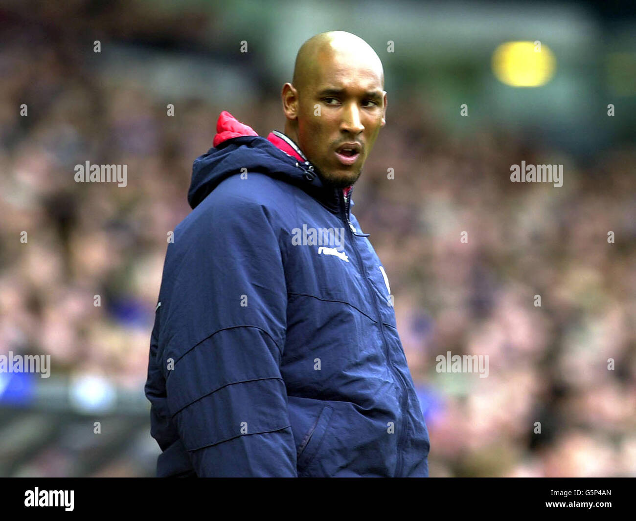 Liverpool's Nicolas Anelka during the Barclaycard Premiership clash ...