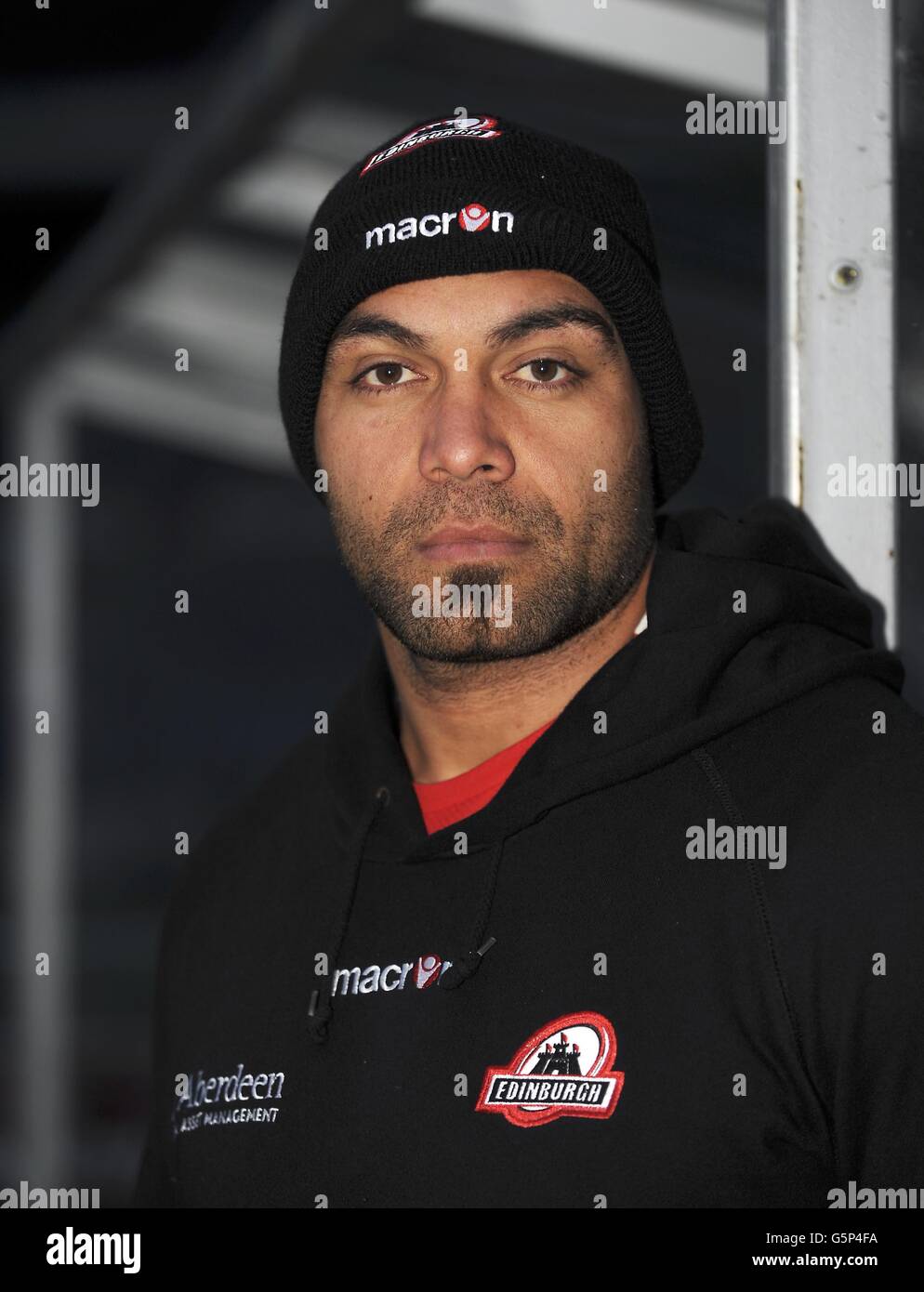 Edinburgh Rugby's Netani Talei during the team announcement Murrayfield ...