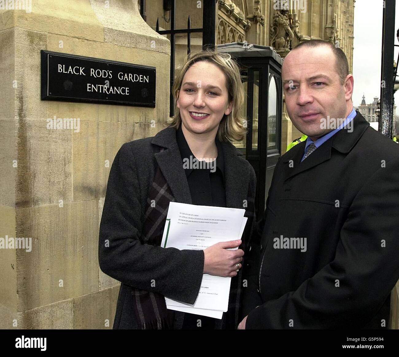 Victoria boundy from solicitors mckenzie bell with neil herron hi-res ...