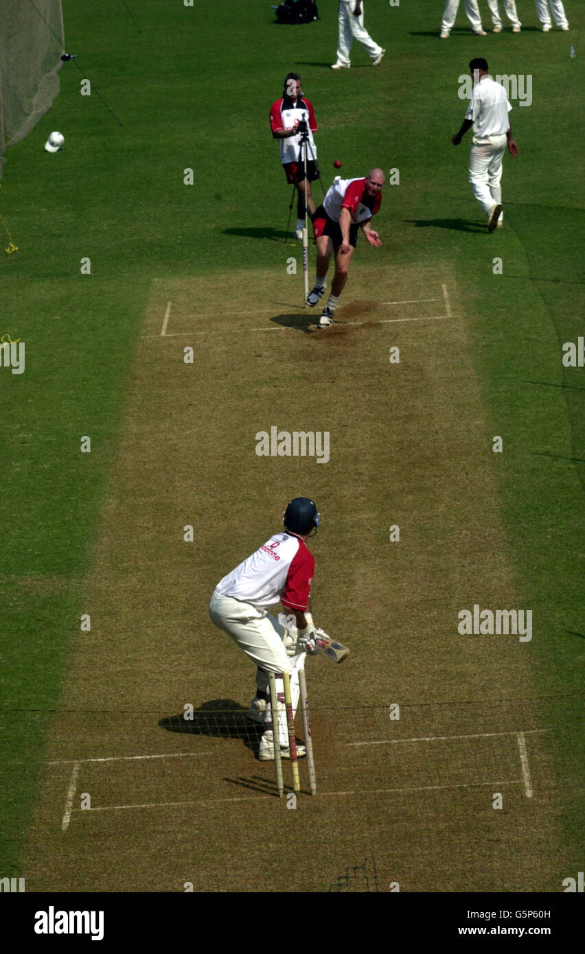 CRICKET - England warm up during their net practice session ahead of ...