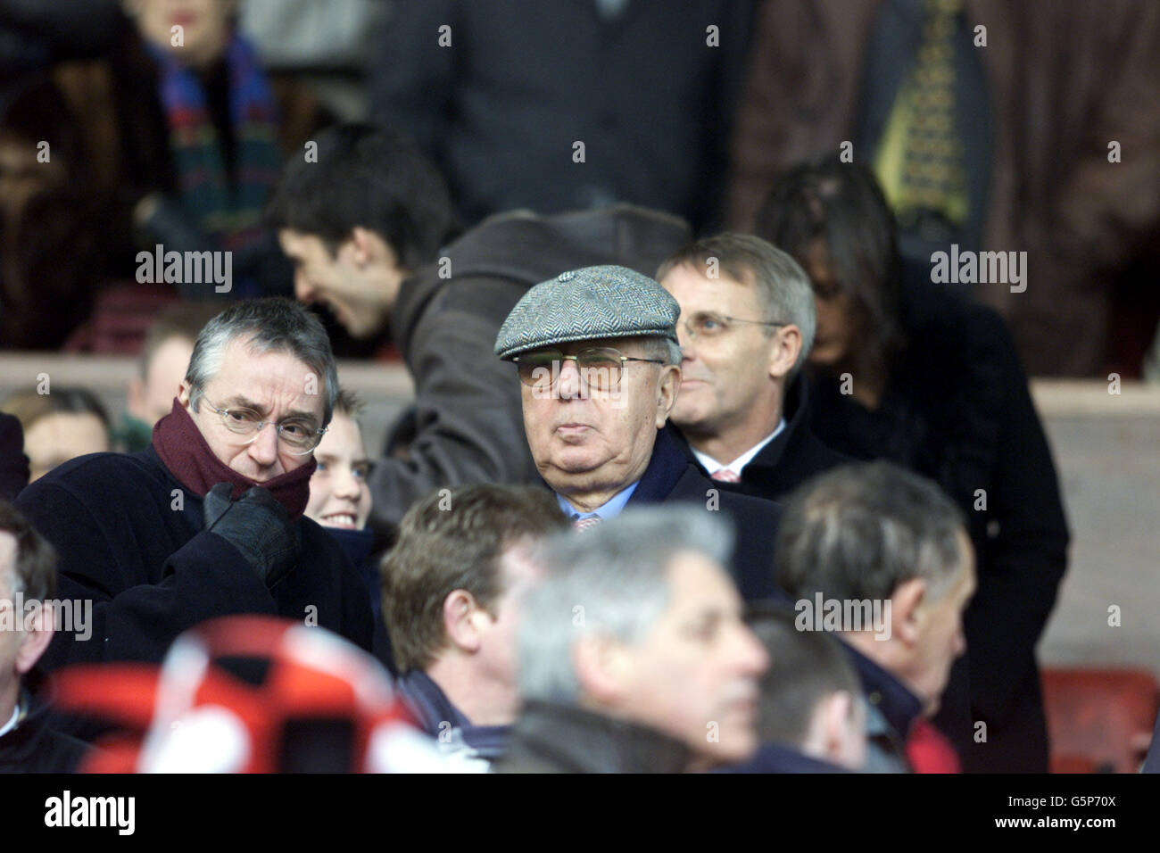 Aston Villa Chairman Doug Ellis, during the F.A. Barclaycard ...