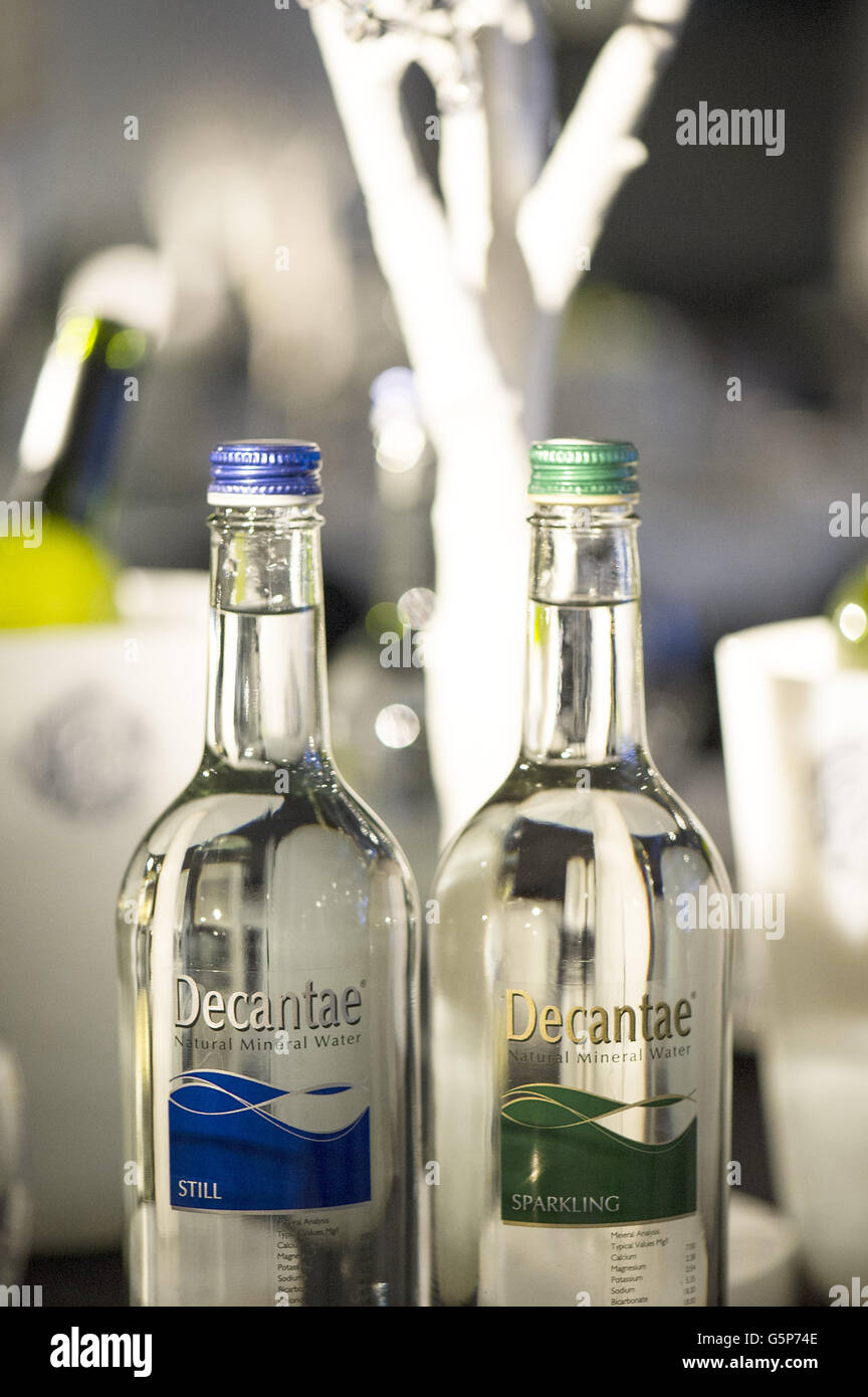 Mineral water at Epsom Downs during the New Years Eve Party Stock Photo ...