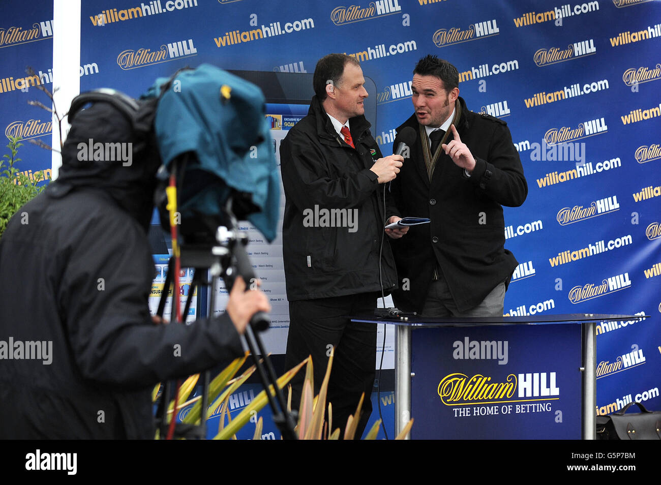 Anthony Kemp (left) conducts the interviews during Day Two of the ...