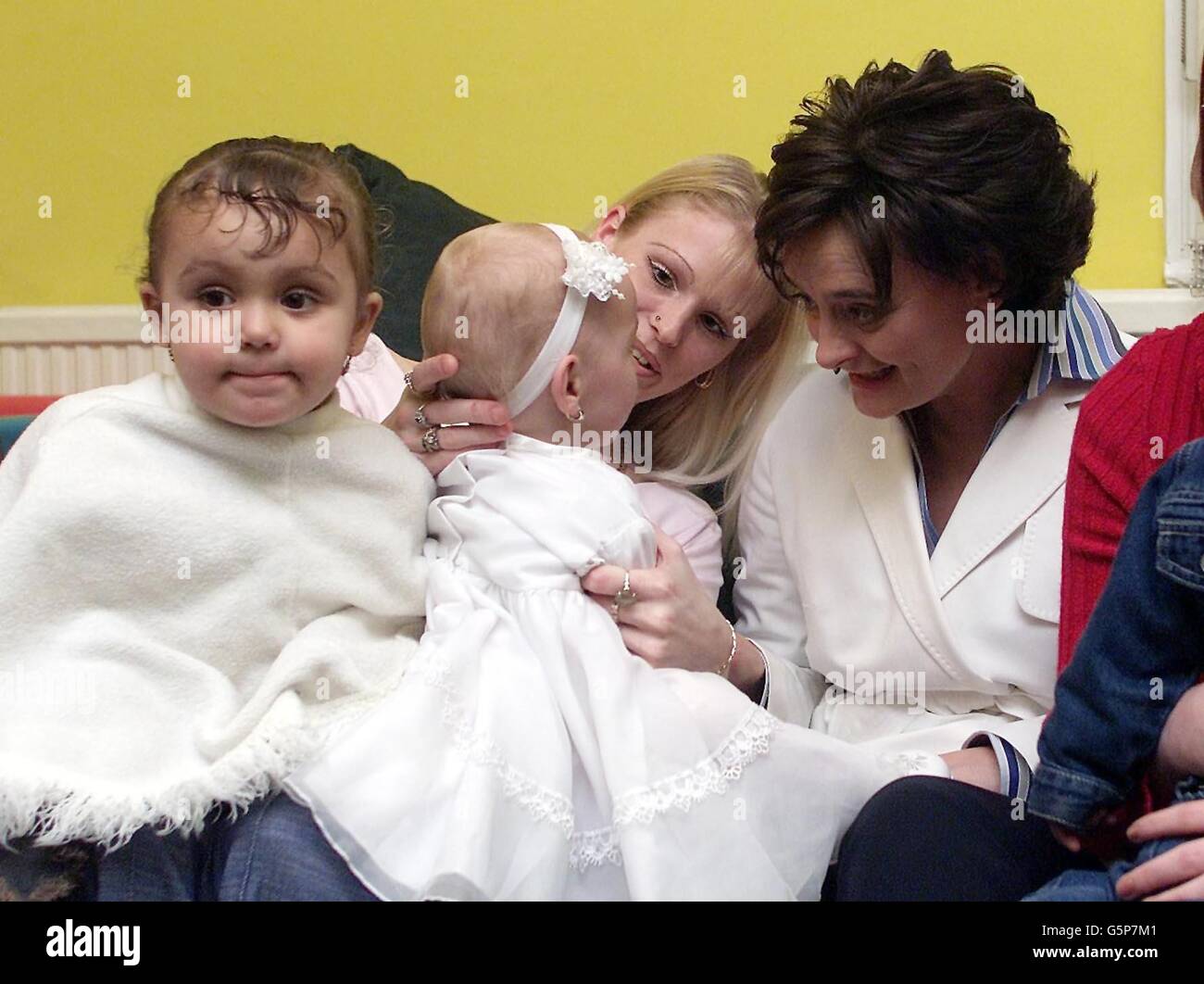 Visits families at the marlborough road family centre in roath hi-res ...