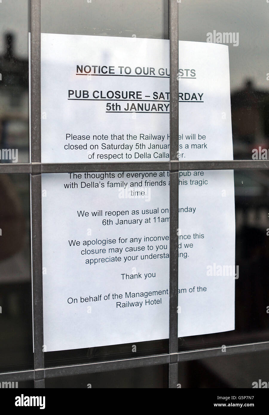 Hotel notice hi-res stock photography and images - Alamy