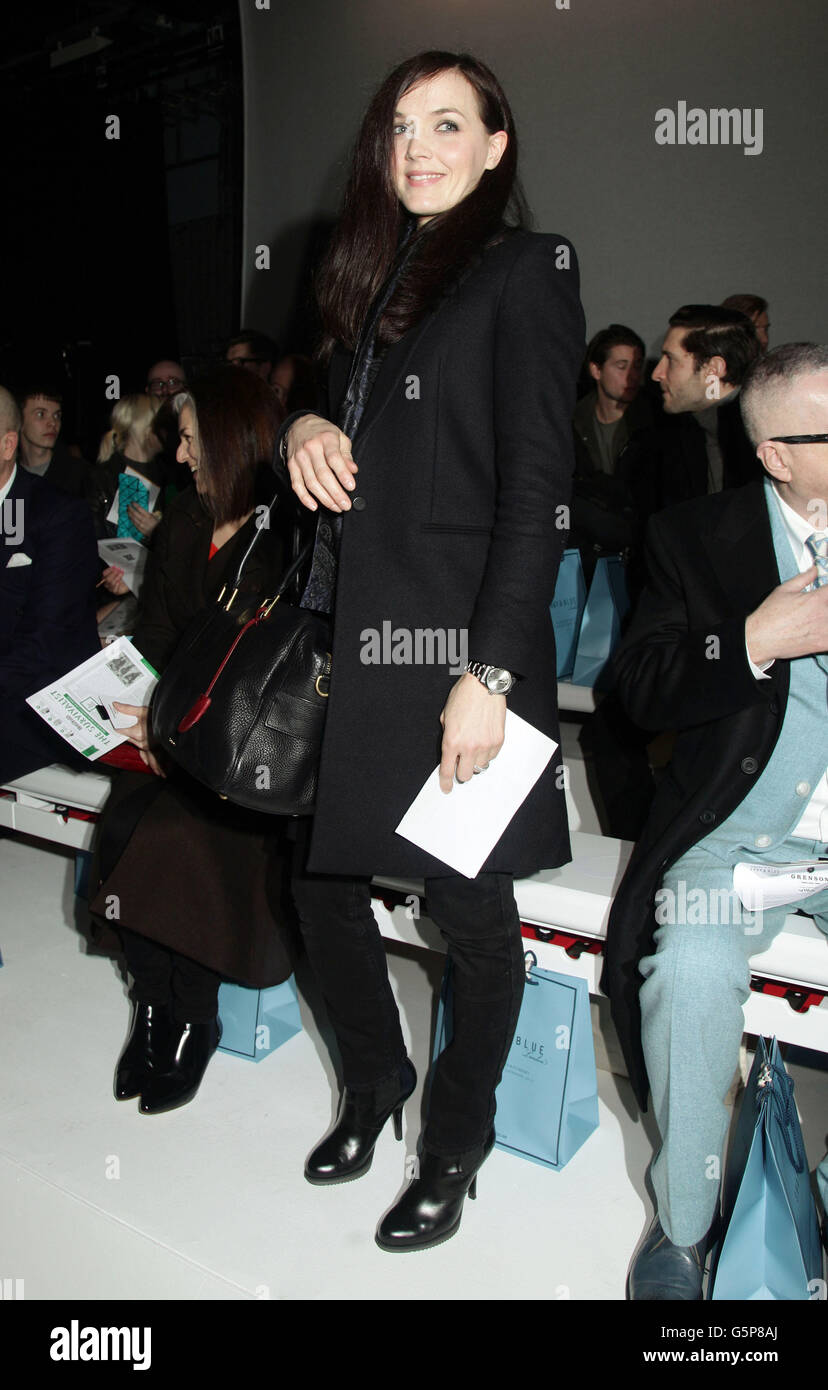 Victoria Pendleton attending the Lou Dalton autumn/winter fashion show ...
