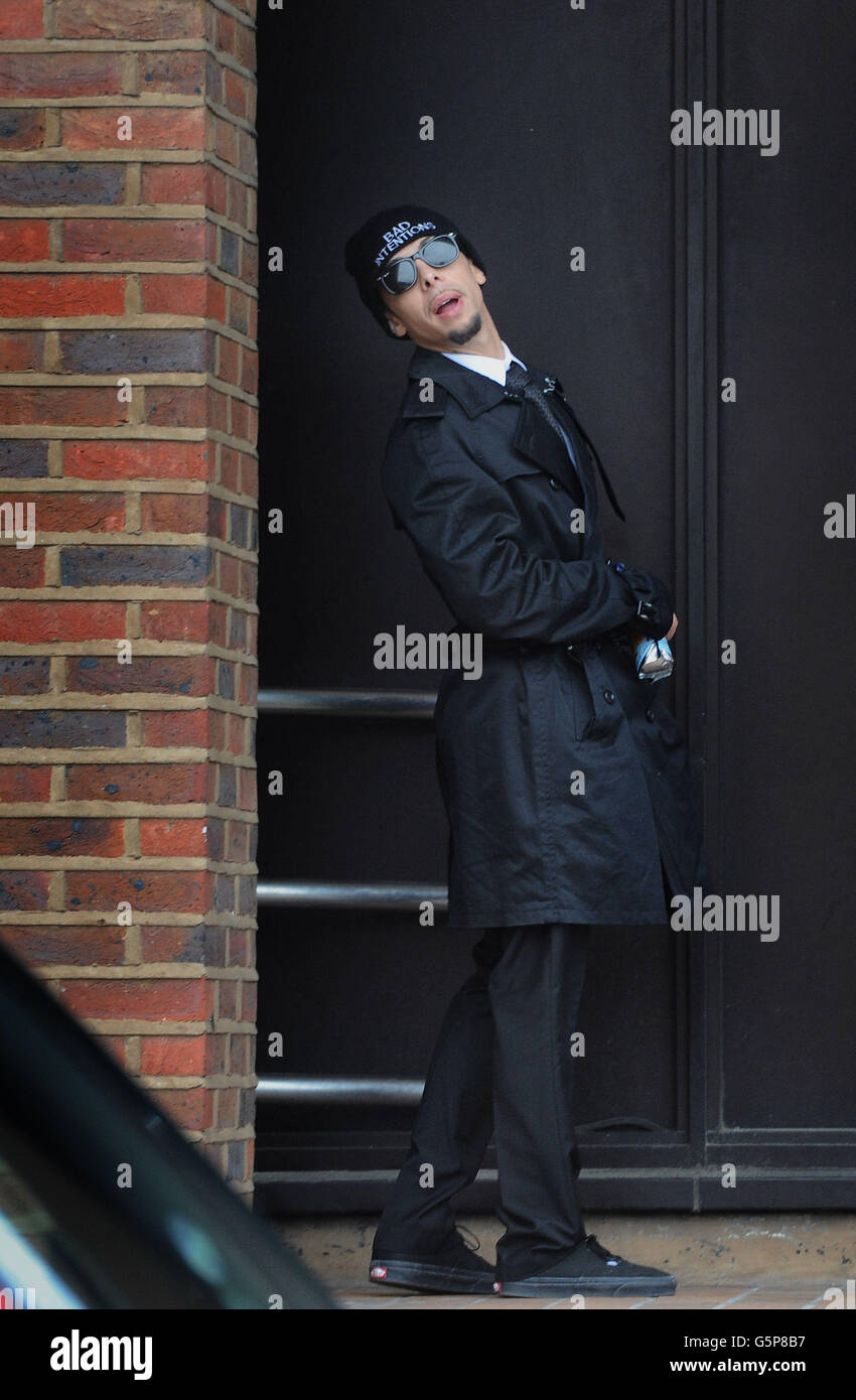N-Dubz rapper Dappy, real name Dino Costas Contostavlos, outside ...