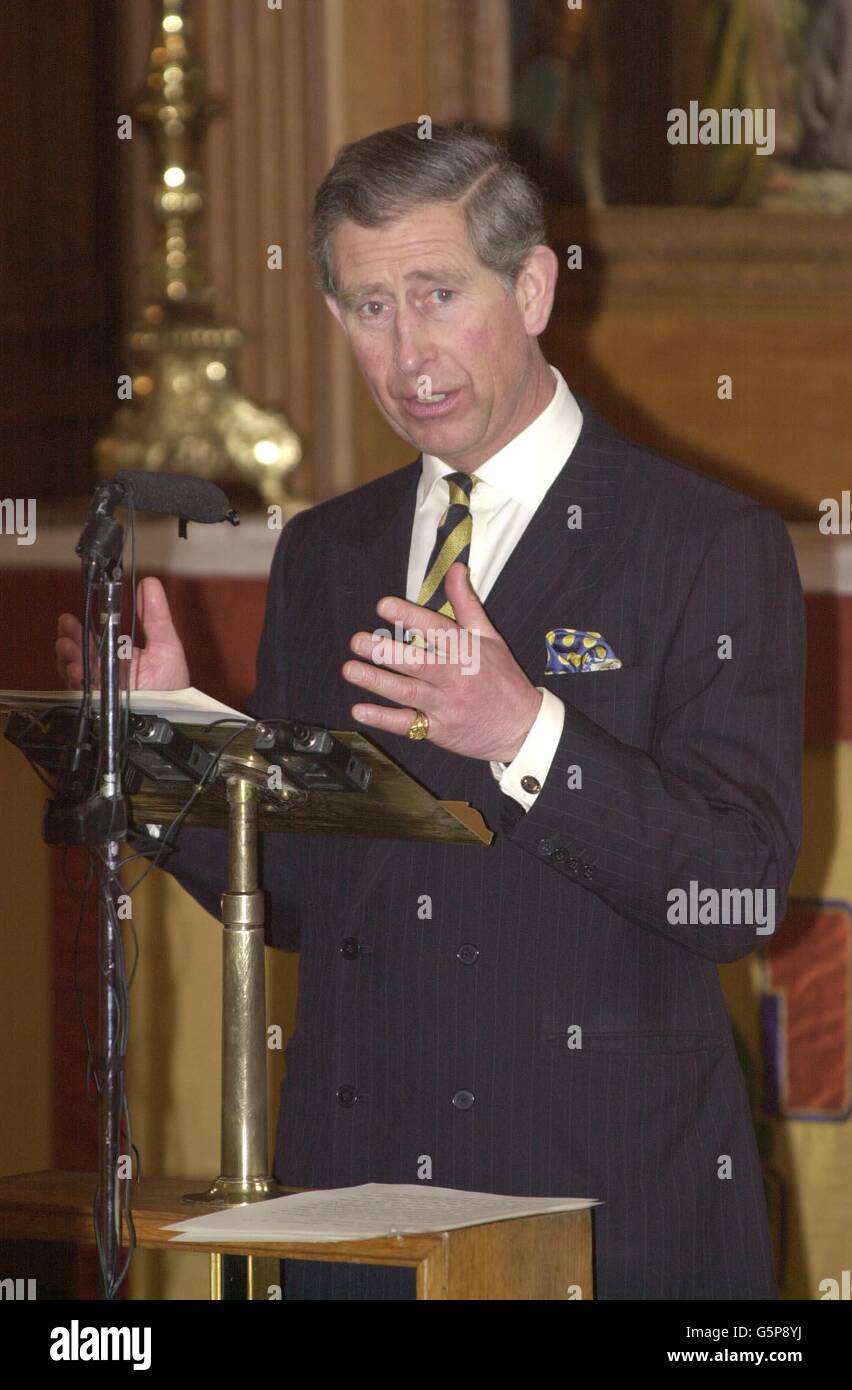 Royal industry talking prince charles prince of wales hi-res stock ...