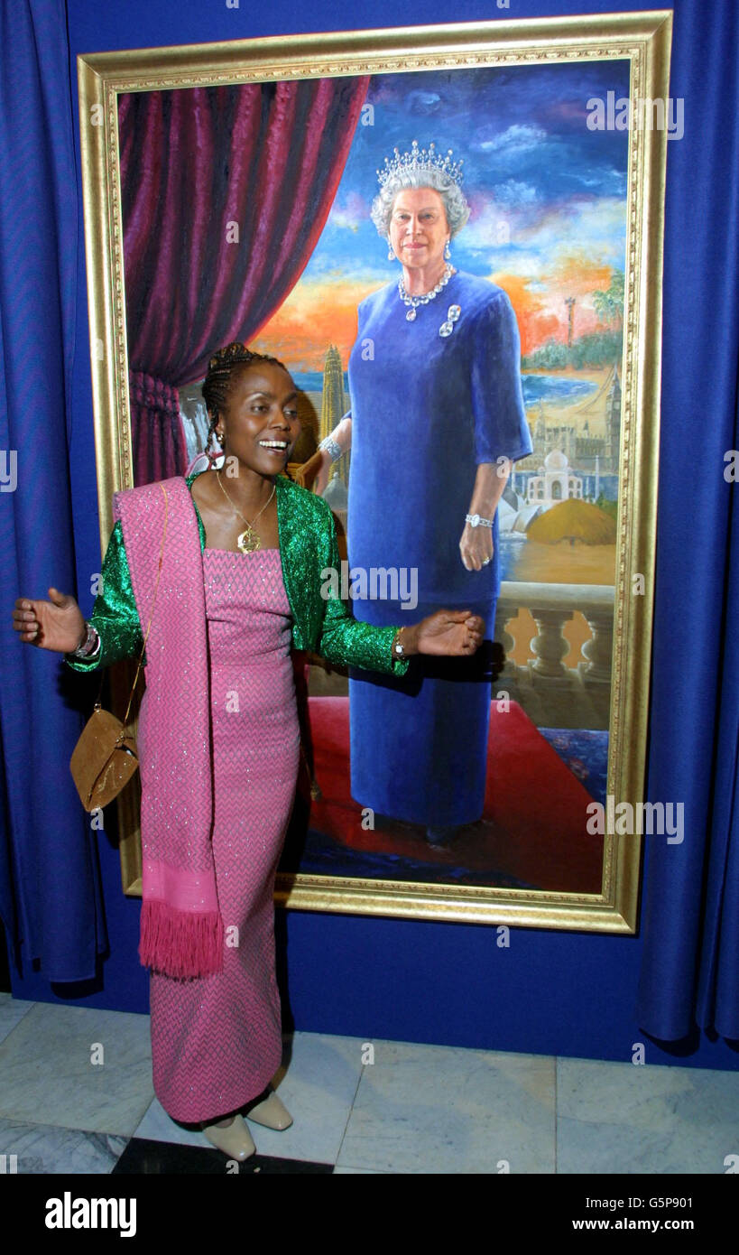 Queen Elizabeth Jubilee Portrait Stock Photo - Alamy