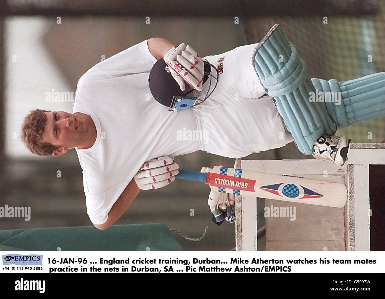 16 jan 96 england cricket training hi-res stock photography and images ...
