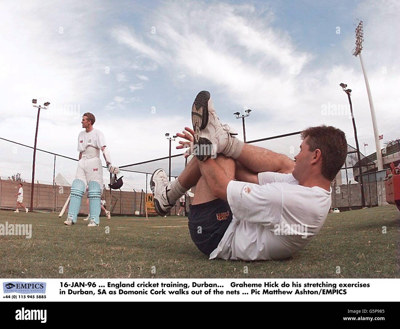 16 jan 96 england cricket training hi-res stock photography and images ...