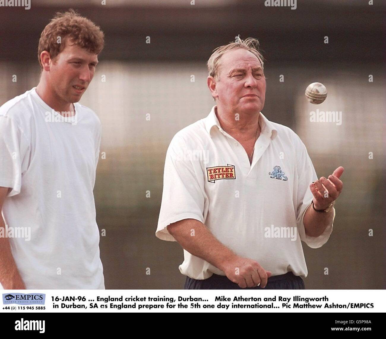 16 jan 96 england cricket training hi-res stock photography and images ...