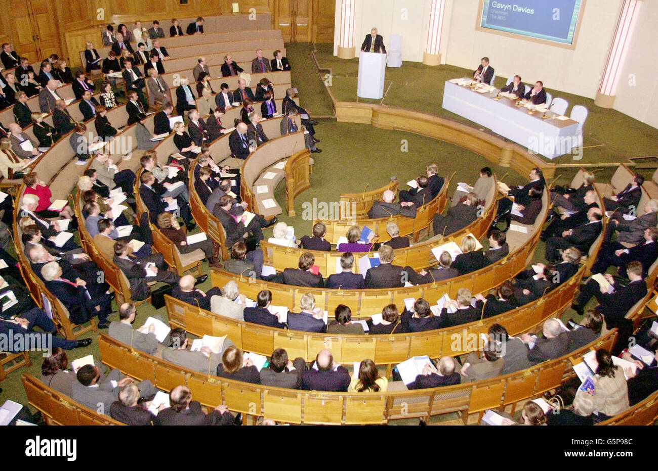 BBC Chairman Gavyn Davies / Westminster Media Forum Stock Photo - Alamy