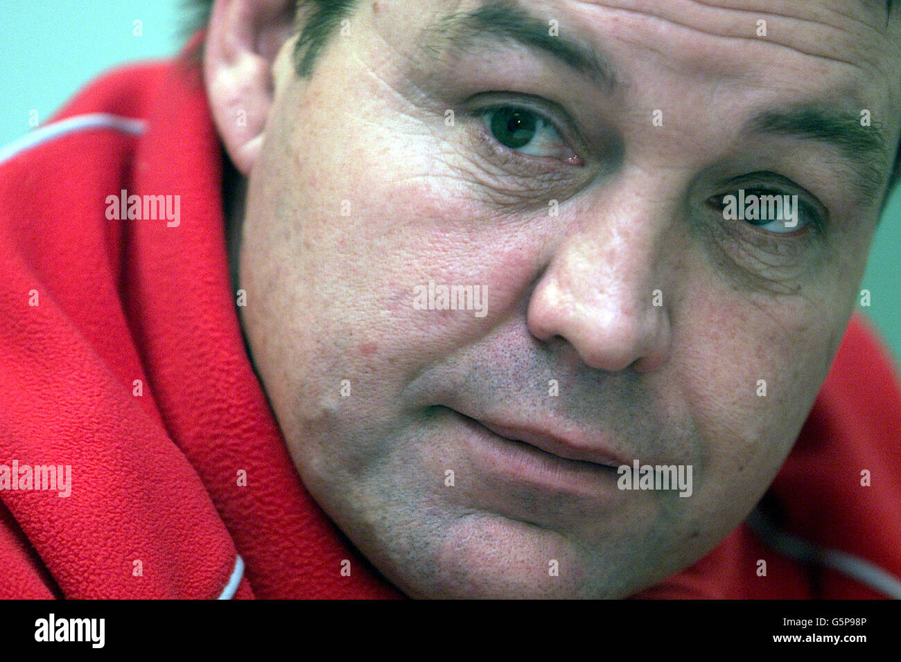 Stock sport rugby union head head shot fleece steve hansen hi-res stock ...