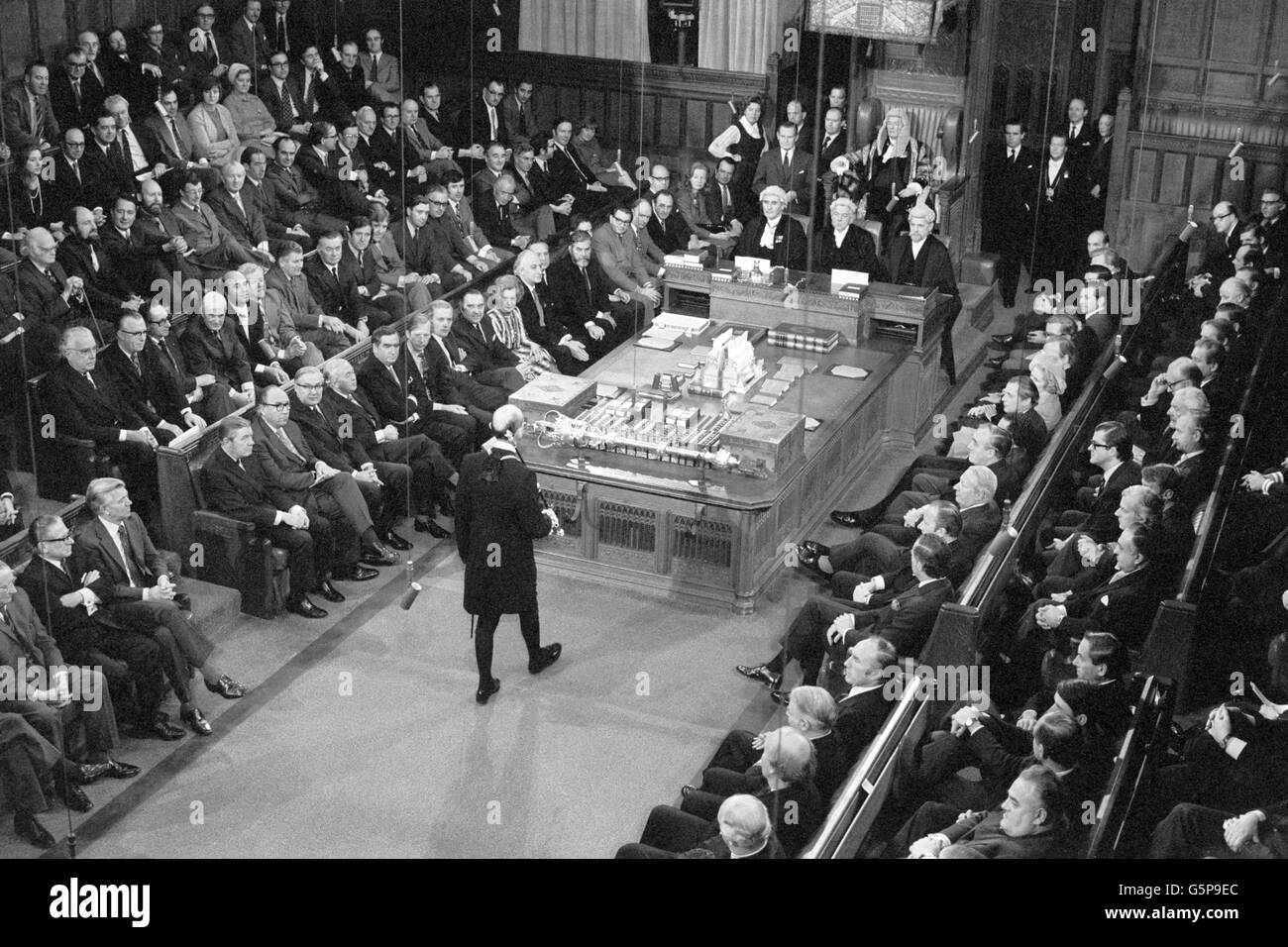 Members of parliament and members of the house of lords Black and White ...