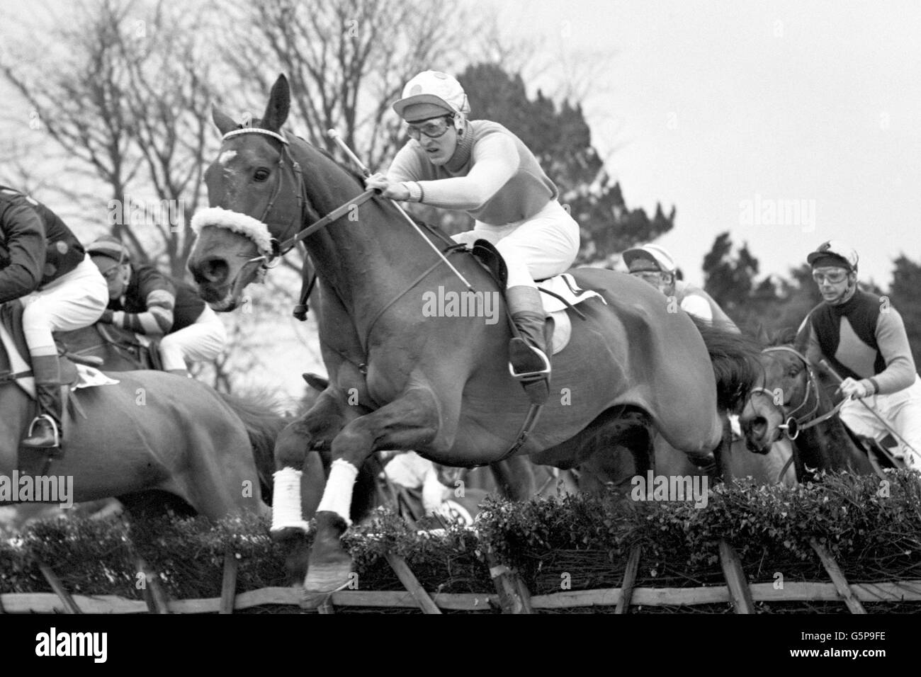 Races jockey Black and White Stock Photos & Images - Alamy