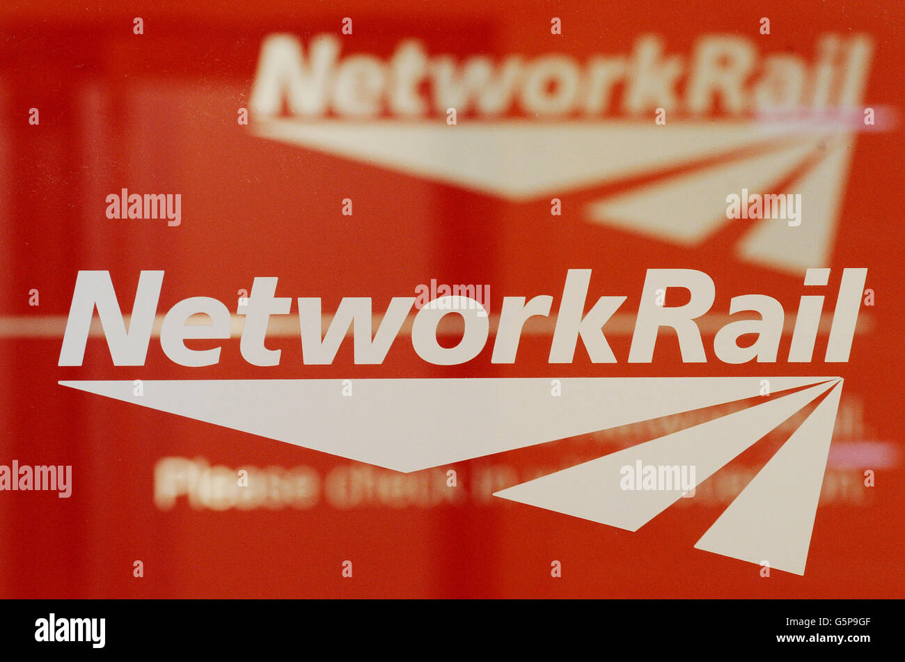 A Network Rail sign at their headquarters in London today, as a £37.5 ...