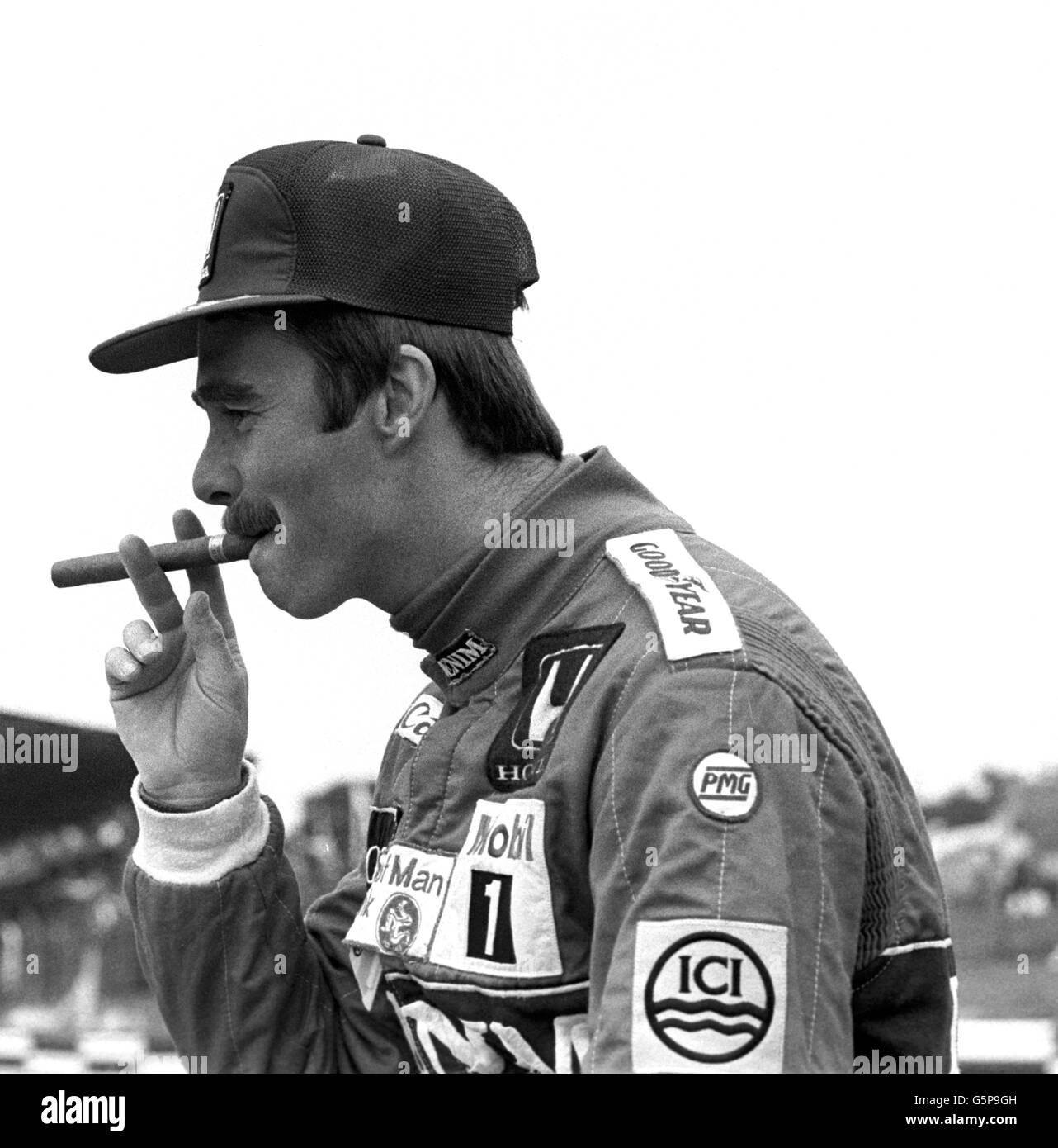 Nigel Mansell - Brands Hatch Stock Photo - Alamy
