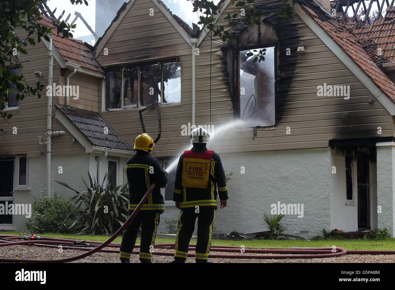 Ringwood, Hamphire, UK. 22nd June 2016. A major fire has taken hold at ...