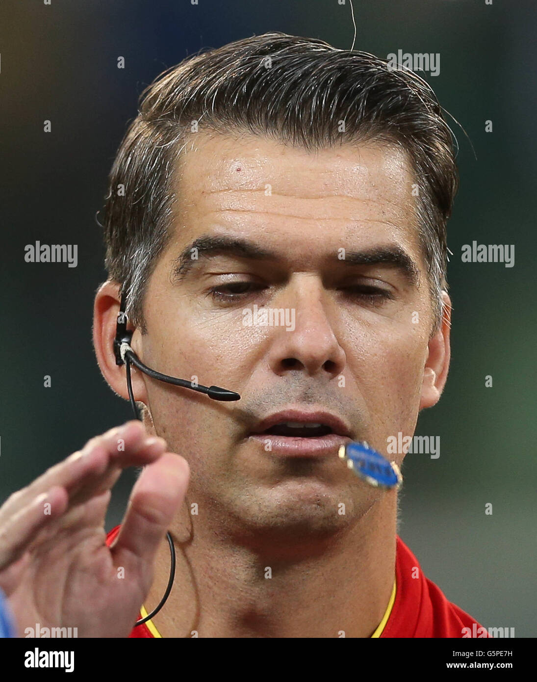 SAO PAULO, Brazil - 06/21/2016: PALM X America MG - The referee ...