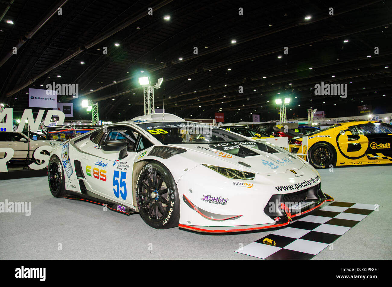 Bangkok, Thailand. 22nd June, 2016. Lamborghini car on display at ...