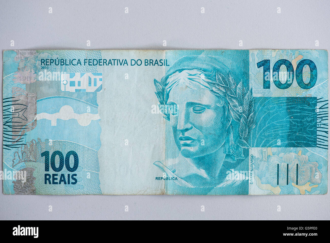 ILLUSTRATION - An 100-real banknote in Hamburg, Germany, 02 June 2016 ...