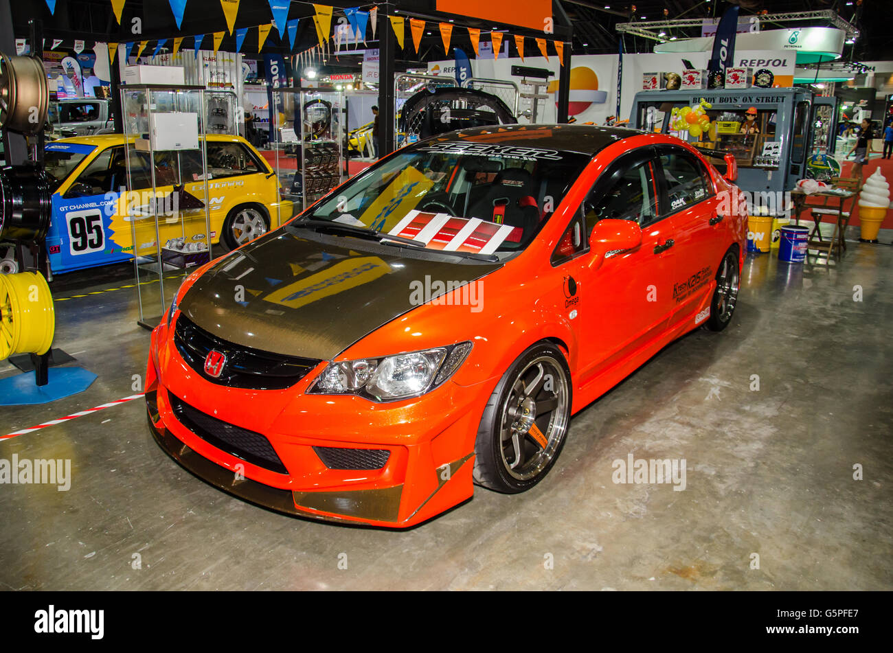 Bangkok, Thailand. 22nd June, 2016. Honda car on display at Bangkok ...