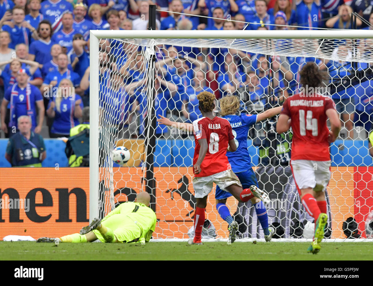 Icelands birkir bjarnason during euro hi-res stock photography and ...