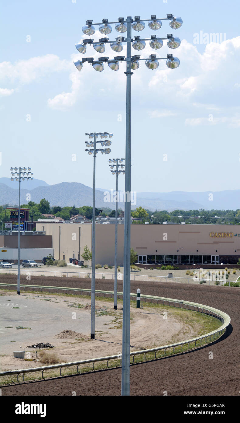 Usa. 22nd June, 2016. SPORTS -- New lights line the racetrack allowing ...