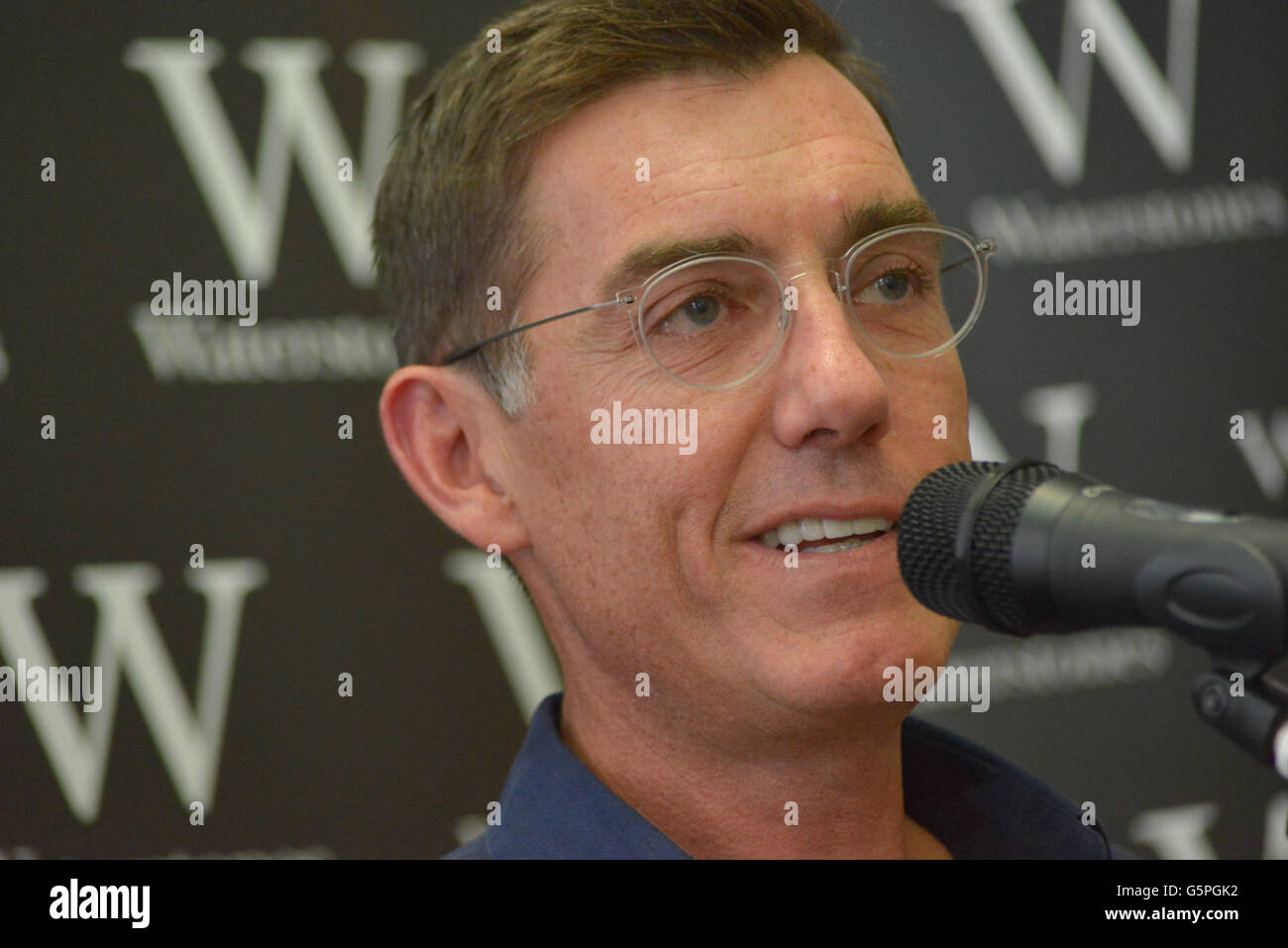 Manchester, UK. 22nd June, 2016. Justin Cronin discussing his book 'The ...