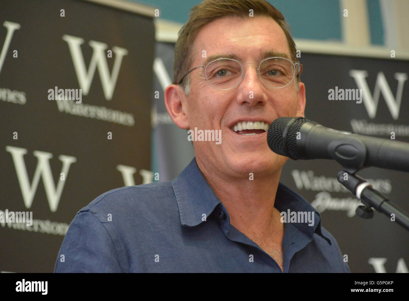 Manchester, UK. 22nd June, 2016. Justin Cronin discussing his book 'The ...