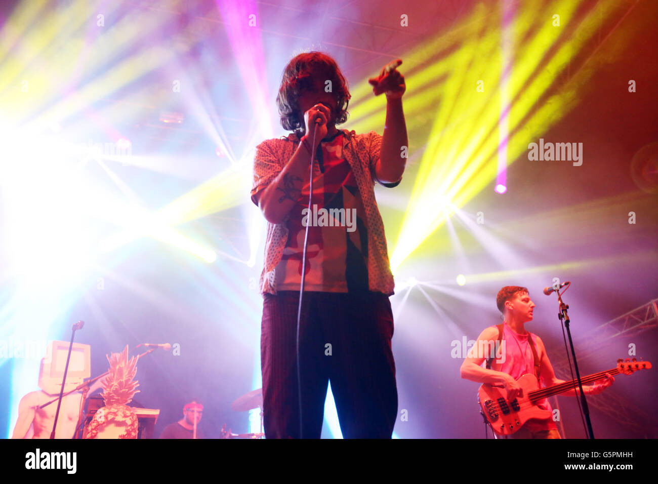 Zagreb, Croatia. 22nd June, 2016. Performance of american band Yeasayer ...