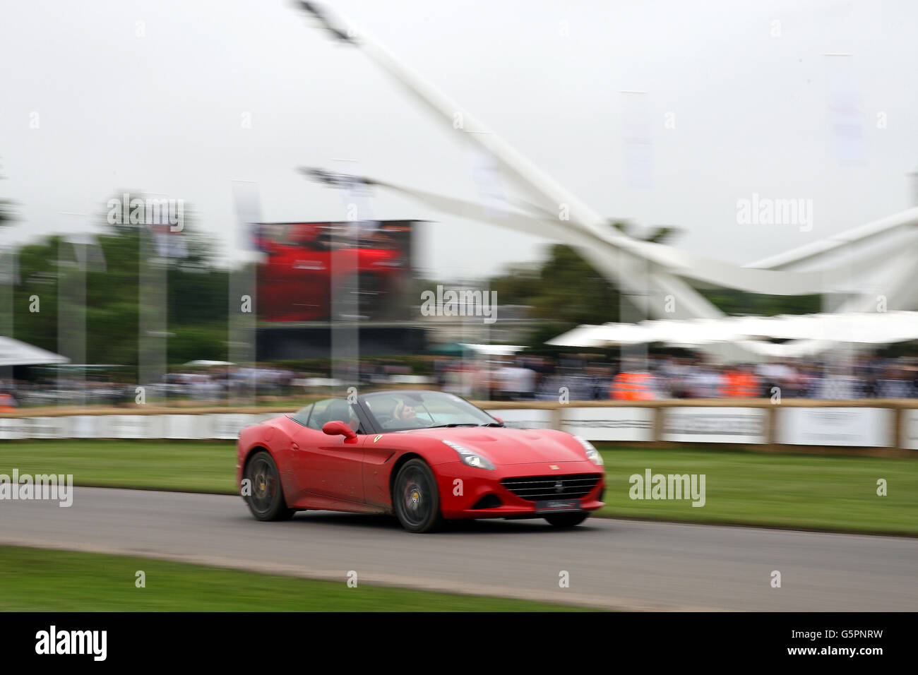 Goodwood, West Sussex, UK. 23rd June, 2016. Ferrari goes up the ...