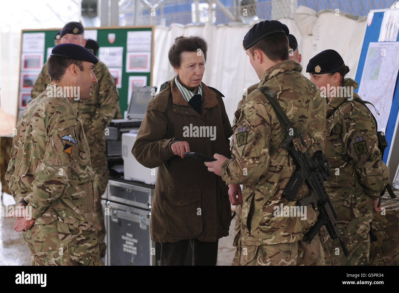 The Princess Royal is given a tour of 7 Regiment Royal Logistic Corps ...