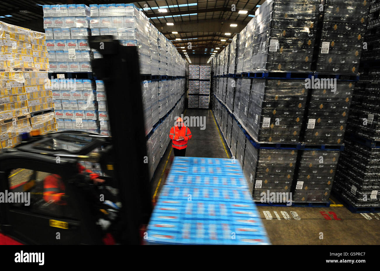 Molson Coors distribution centre Stock Photo - Alamy